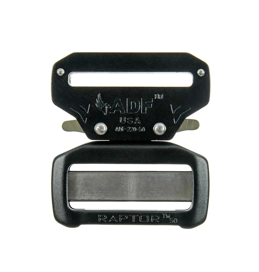 ADF-220-50-BLK RAPTOR™ 2.00" STANDARD BUCKLE BLACK – Raptorbuckleusa.com